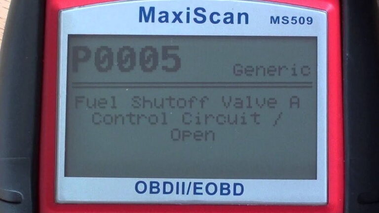P0005 Code: Fuel Shutoff Valve "A" Control Circuit/Open | Mechanic Guide