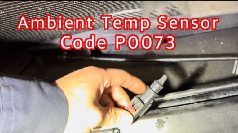 P0073 Code: Ambient Air Temperature Sensor Circuit High Input ...